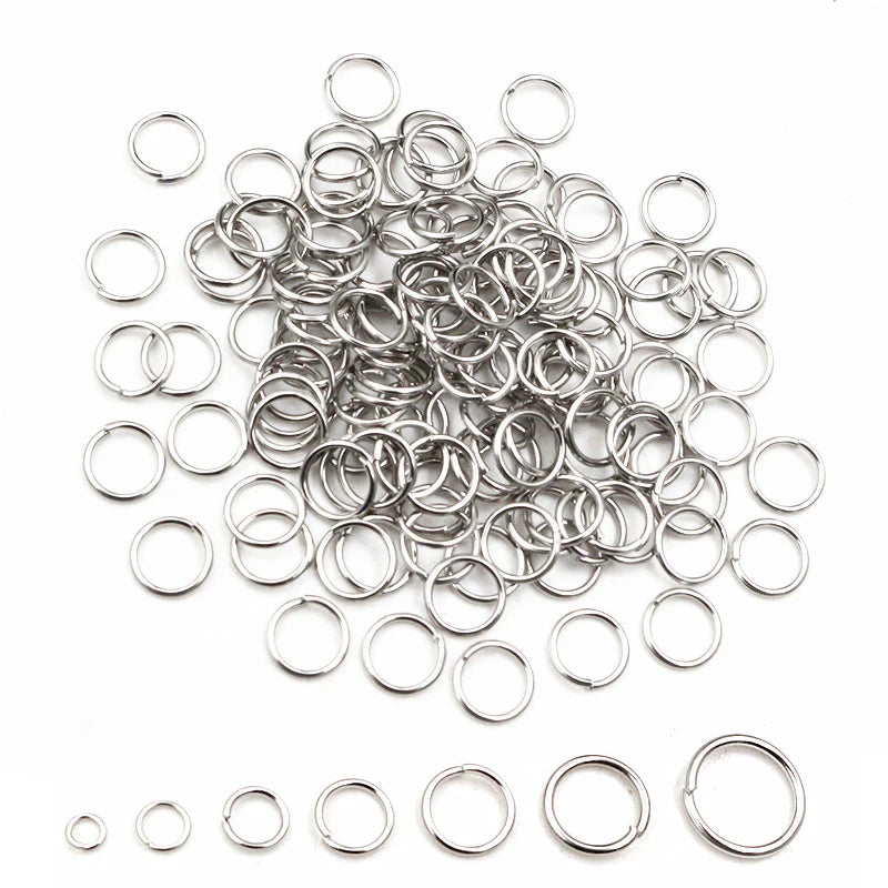 Stainless Steel and Gold Split Jump Rings 200pcs 3/4/5/6/7/8/10mm – Flör & Ruka